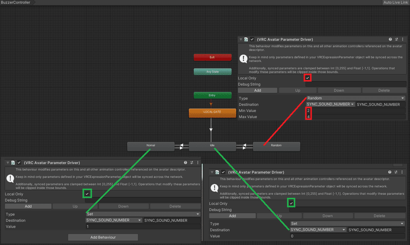 【VRChat】VRC Avatar Parameter Driverでランダムにアイテムを出し入れする【同期対応】｜₺ƾ₺ƾkesera2