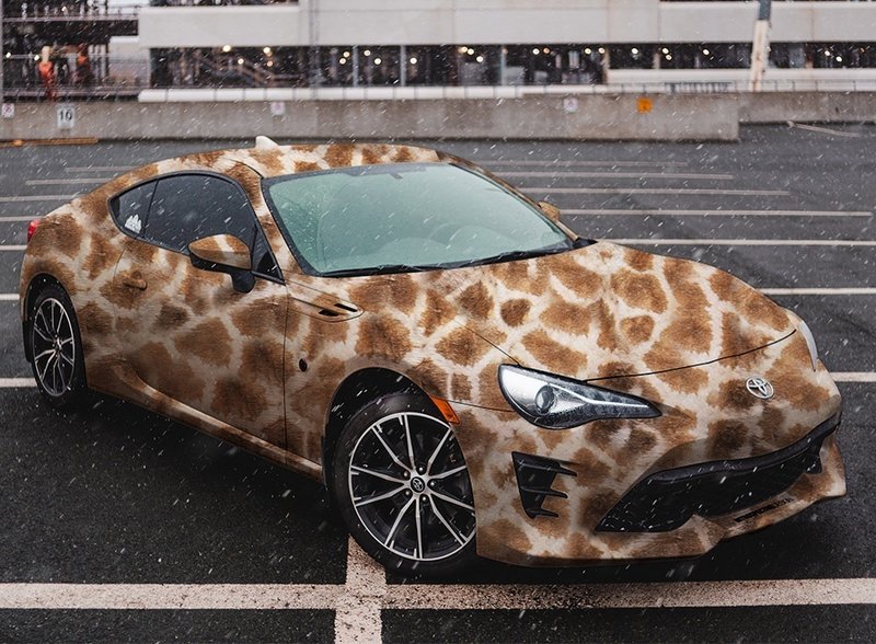 ボディをアニマル柄に...トヨタ86｜Toyo｜note