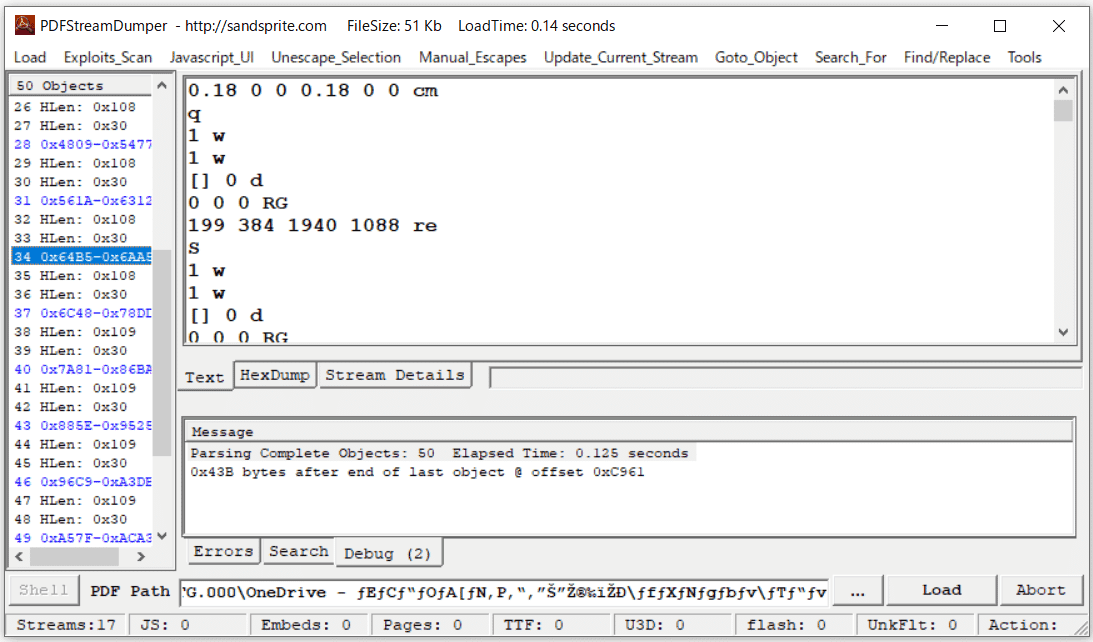 PDFファイルの内部構造を見るためのツール｜G3