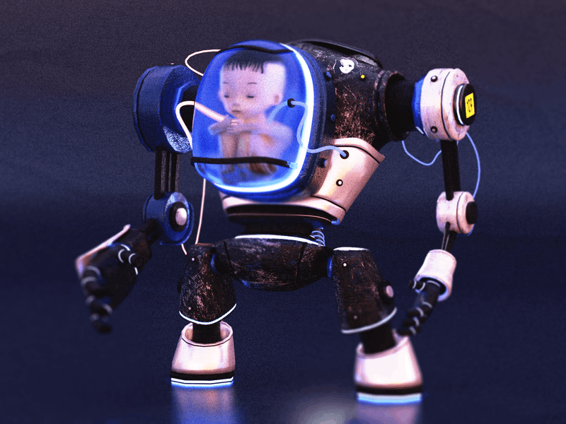 Robot Concept inspired by DEATH STRANDING / Blender 3D｜alex