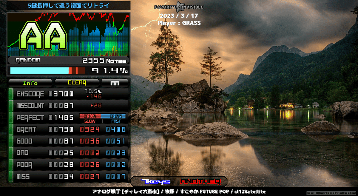 音ゲー日記20230317｜GRASS