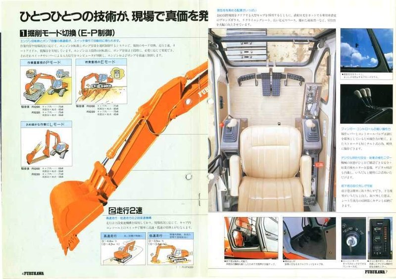 古河鉱業 フルカワ油圧ショベル FX200/FX220｜建設機械化ライブラリー
