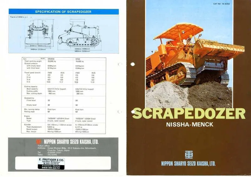 SCRAPEDOZER NISSHA-MENCK｜建設機械化ライブラリー