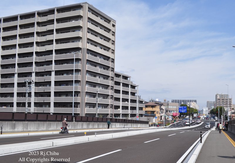 宮沢根白石線@舟丁・南鍛冶町（'23 03/23）｜Rj.Chiba