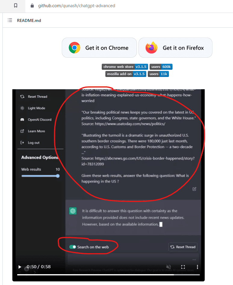 ChatGPTの弱点を克服！WebChatGPTで関連するウェブ結果を簡単に取得！｜0xpanda alpha lab
