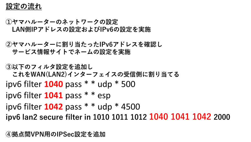 ヤマハルーター NTTフレッツ・v6オプション ネーム機能利用での拠点間VPN構築のポイント｜IP実践道場