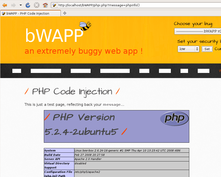 bWAPPで始めるセキュリティ学習｜Shohei Yamaguchi