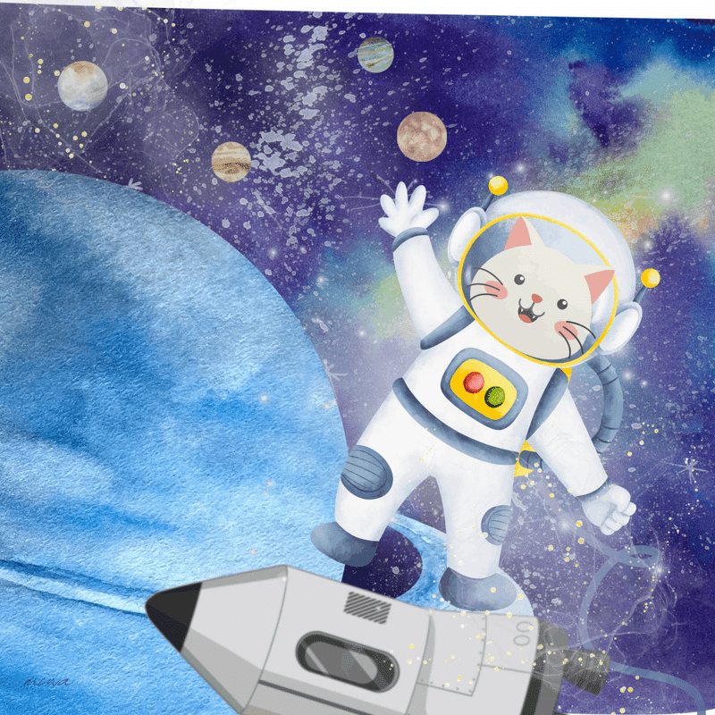 まちがいさがし(6)猫の宇宙飛行士｜miwa｜note