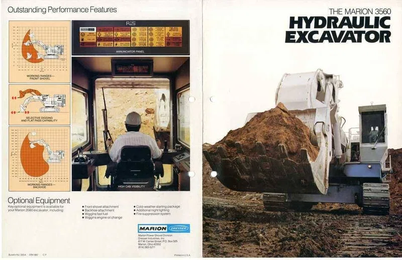 Marion Power shovel THE MARION 3650 HYDRAULIC EXCAVATOR｜建設機械化ライブラリー