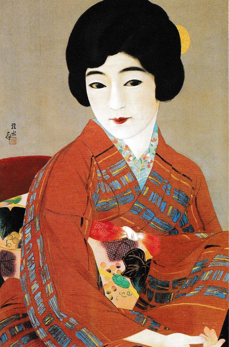 美人画家による足利銘仙「美人図」｜Meisen NFT