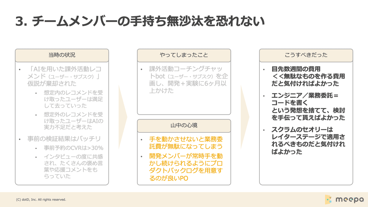 解①：不要な実験・開発をスキップする🏃‍♂️ - meepa試行錯誤@dotDの振り返り｜Kentaro Yamanaka