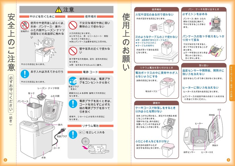 ホームベーカリー SD-BT103 説明書｜Mr.X