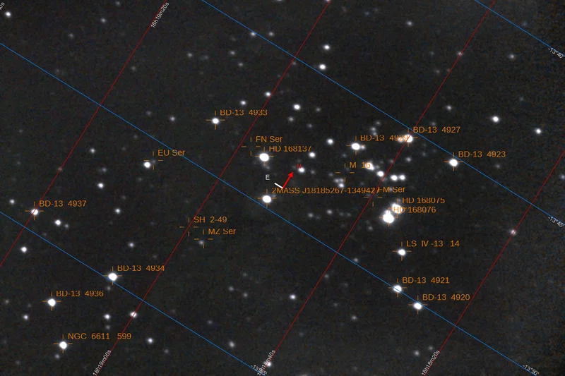 NGC6611 M16 Star Queen Nebula わし星雲 2022-08-31-21-37｜mimumemo