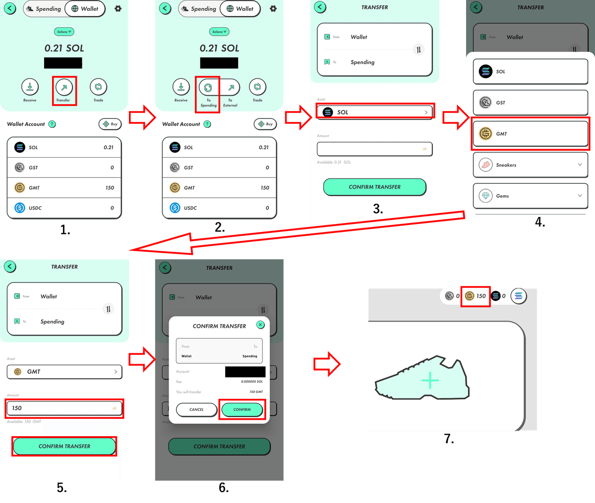 STEPNの始め方 完全ガイド ⑤STEPNウォレットへ送金｜バベ（cryptBBQ）