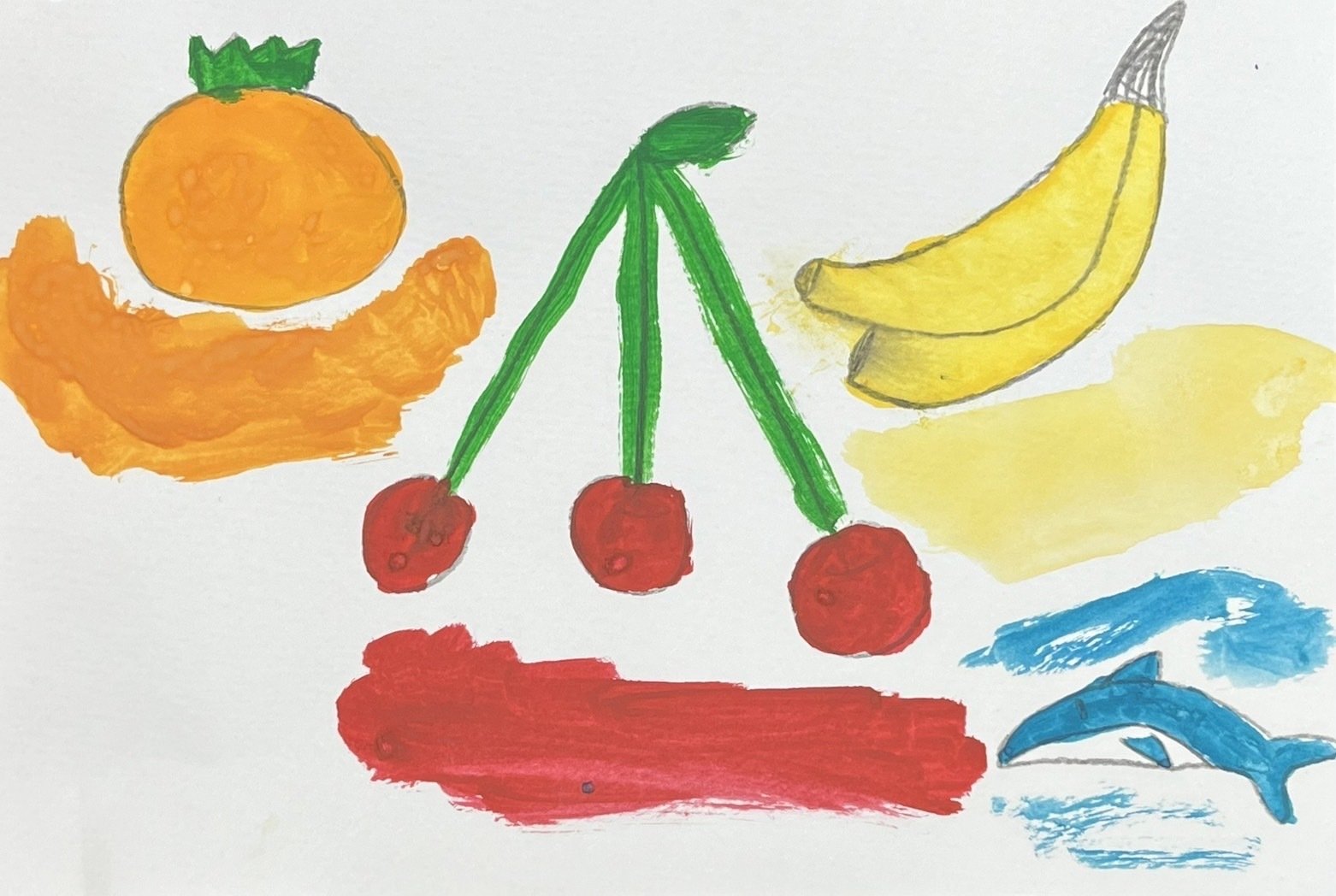 【水彩画】フルーツ盛り｜Renita