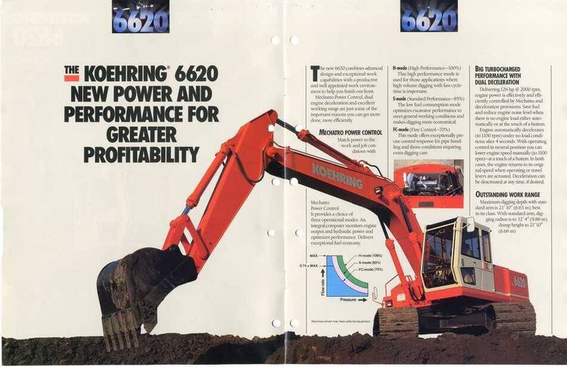 KOEHRING 6620 hydraulic excavator｜建設機械化ライブラリー