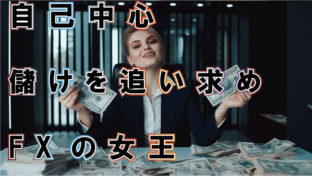 自己中心 儲けを追い求め FXの女王｜SUGIHARA｜note