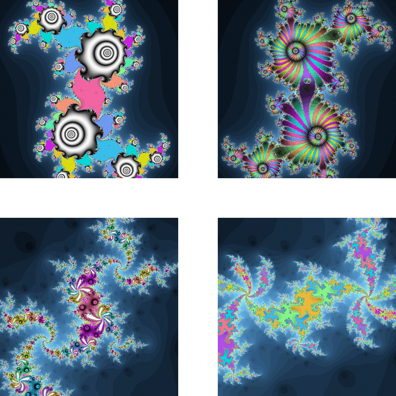 今週のフラクタル7 (z^2/2+1/(8z)+c)｜108Hassium