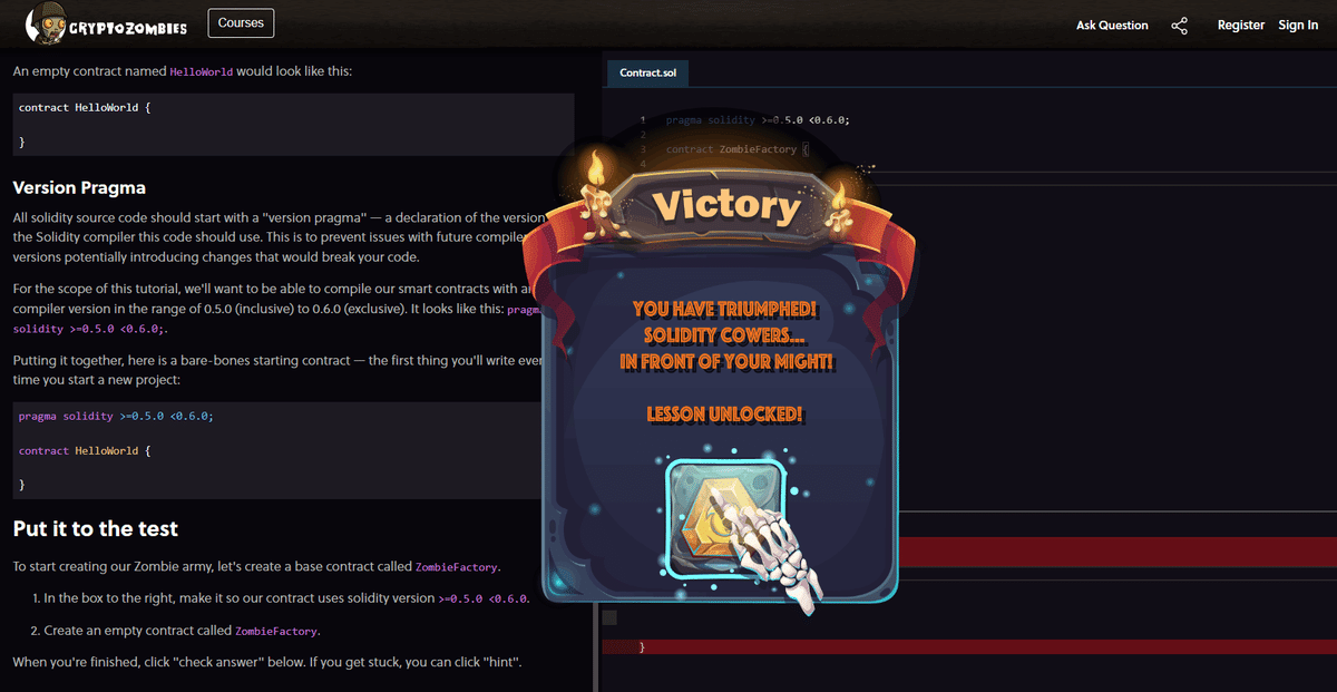 ChatGPTでプログラミングゲーム「CryptoZombies」を攻略してみた｜アキサラ｜AGIシャーマン