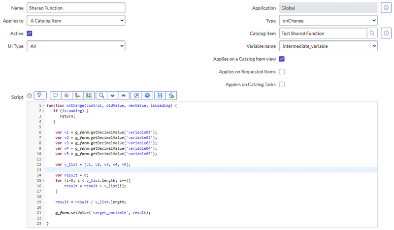【ServiceNow】Catalog ItemにおけるClient Scriptの共通処理に対するダブルメンテナンス回避｜赤坂の ...