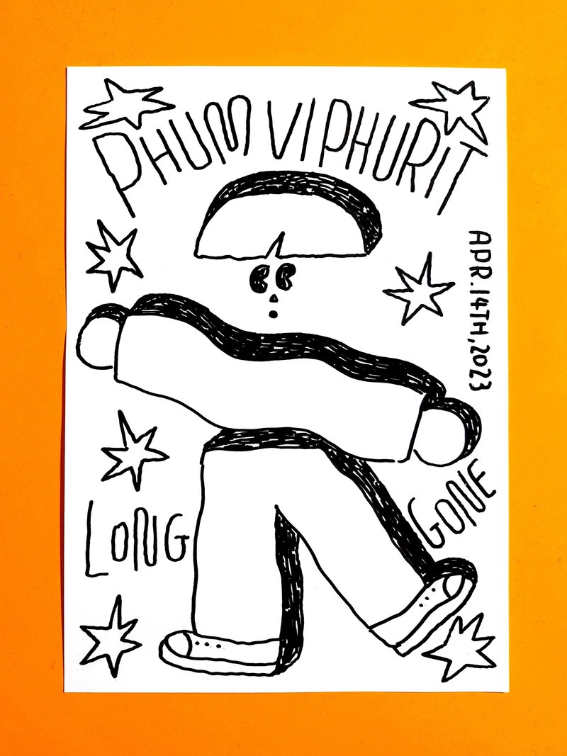 EVERYTHING FLOWS #94 by illustrator はるやまひろし｜パークギャラリーに居るひと。｜note