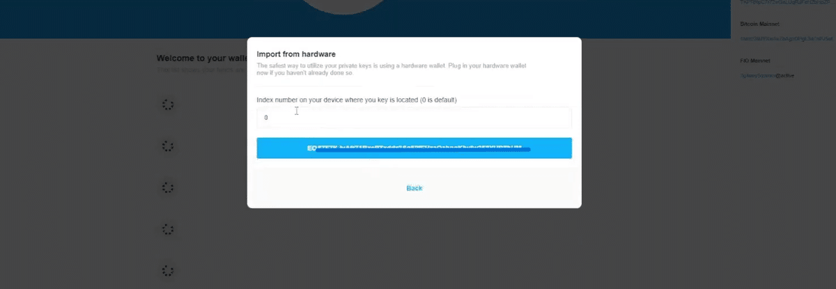 サードパーティのアプリでLEDGER EOSアカウントを作成｜ledger