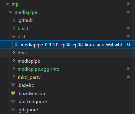 GoogleのMediapipe 0.9.3.0のaarch64用の.whlファイルを作成する方法｜echo