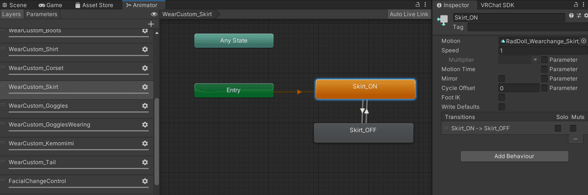 Unityと仲良くしたいVRChat日記(7)FXレイヤー完全には理解してない｜ninigo