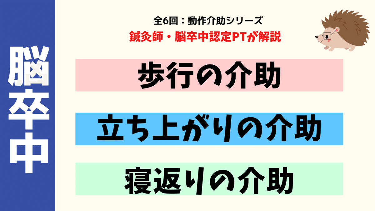 【HAMT】脳卒中の動作介助〜立ち上がり編〜｜櫛引翔太 鍼灸師 × 脳卒中認定PT
