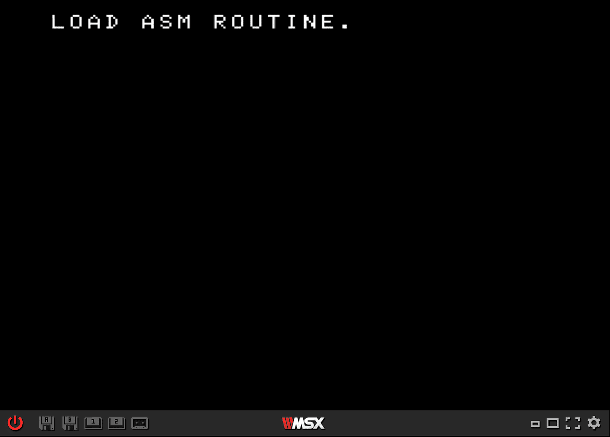 BASICからマシン語プログラムを呼ぶ｜MSXのZ80で何か作る