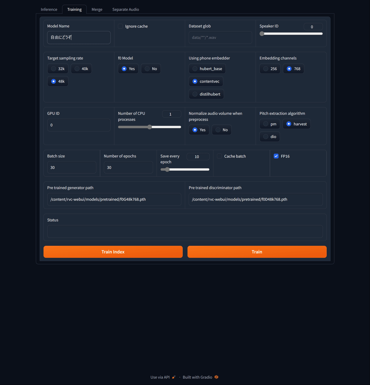RVCで歌わせよう改訂版（Google colab使用）｜ニシン