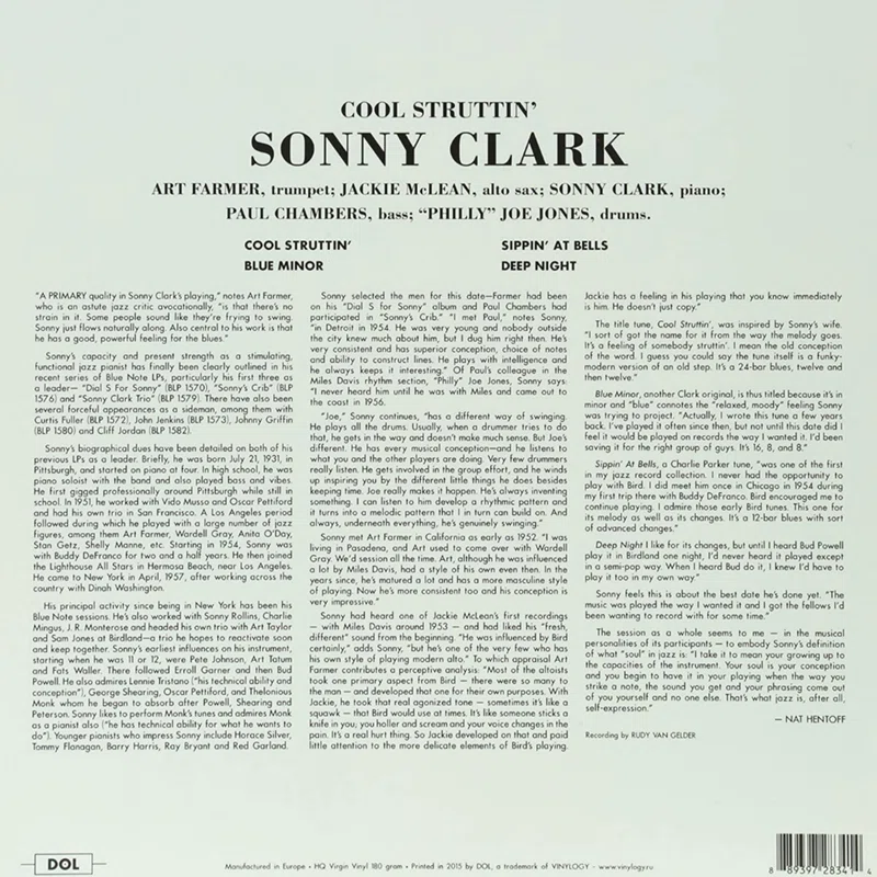 Cool Struttin'(クール・ストラッティン) / Sonny Clark(ソニー・クラーク)｜G.G.TOM