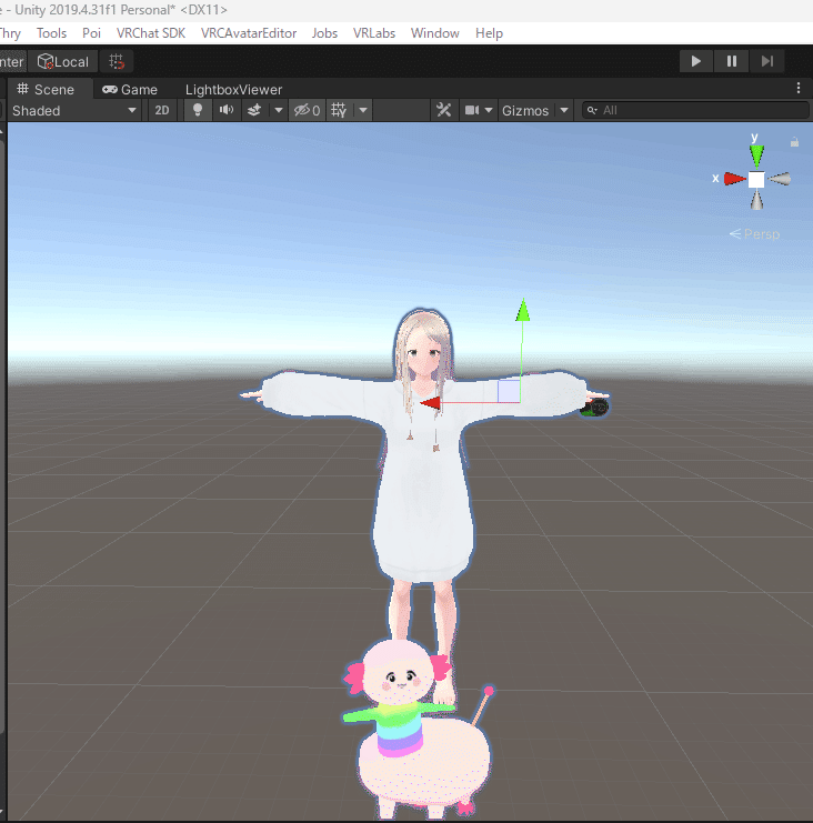 【Unity VRChat】VRCにアップロードしたアバターの立体的な詳細表示がおかしい場合｜えふか