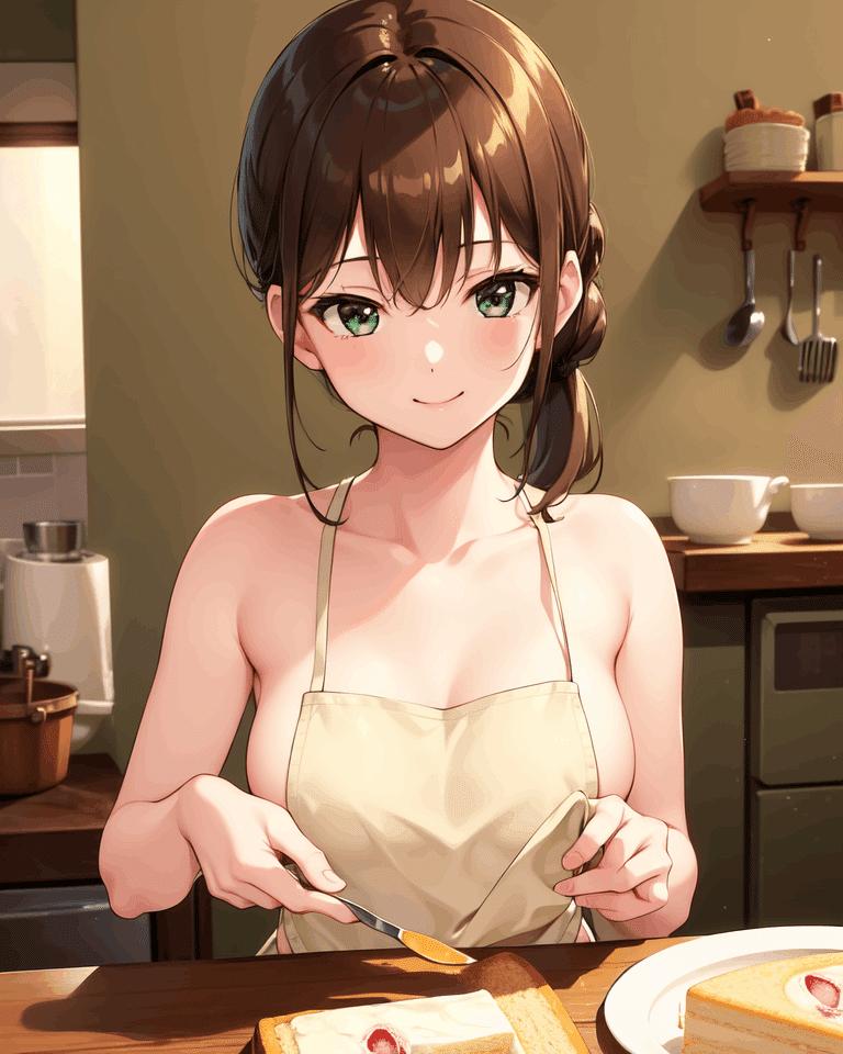 【15枚】裸エプロンコレクション♪｜kanako@絵師