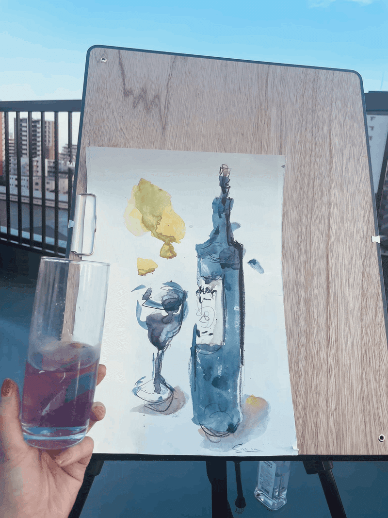 屋上透明水彩バー滲頃｜shiorisan