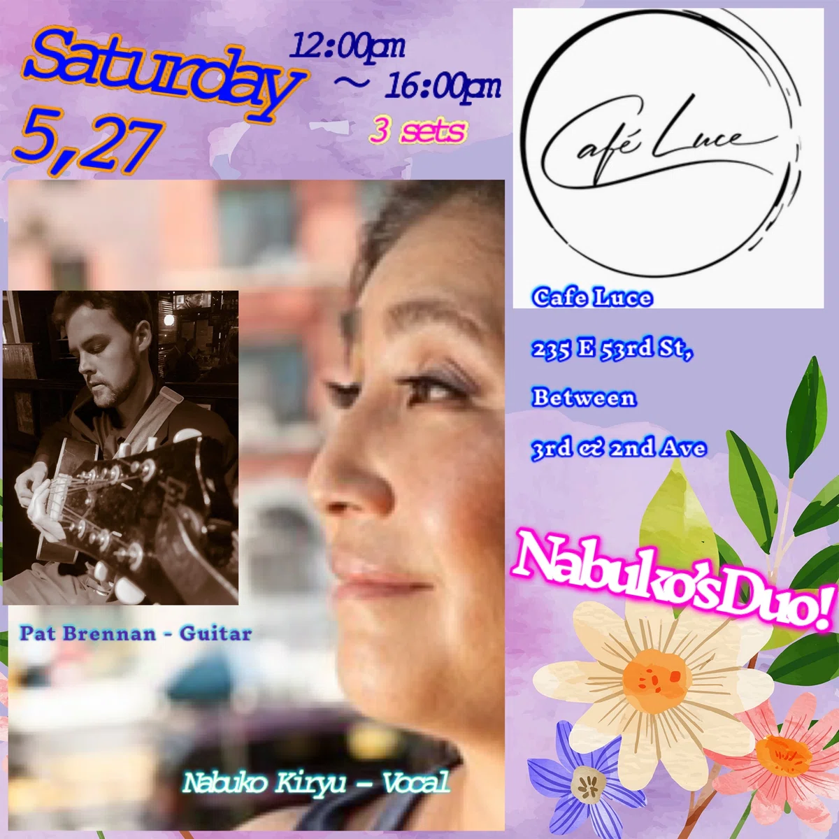 Nabuko’s Duo at Cafe Luce !!!｜霧生ナブ子／ Nabuko Kiryu