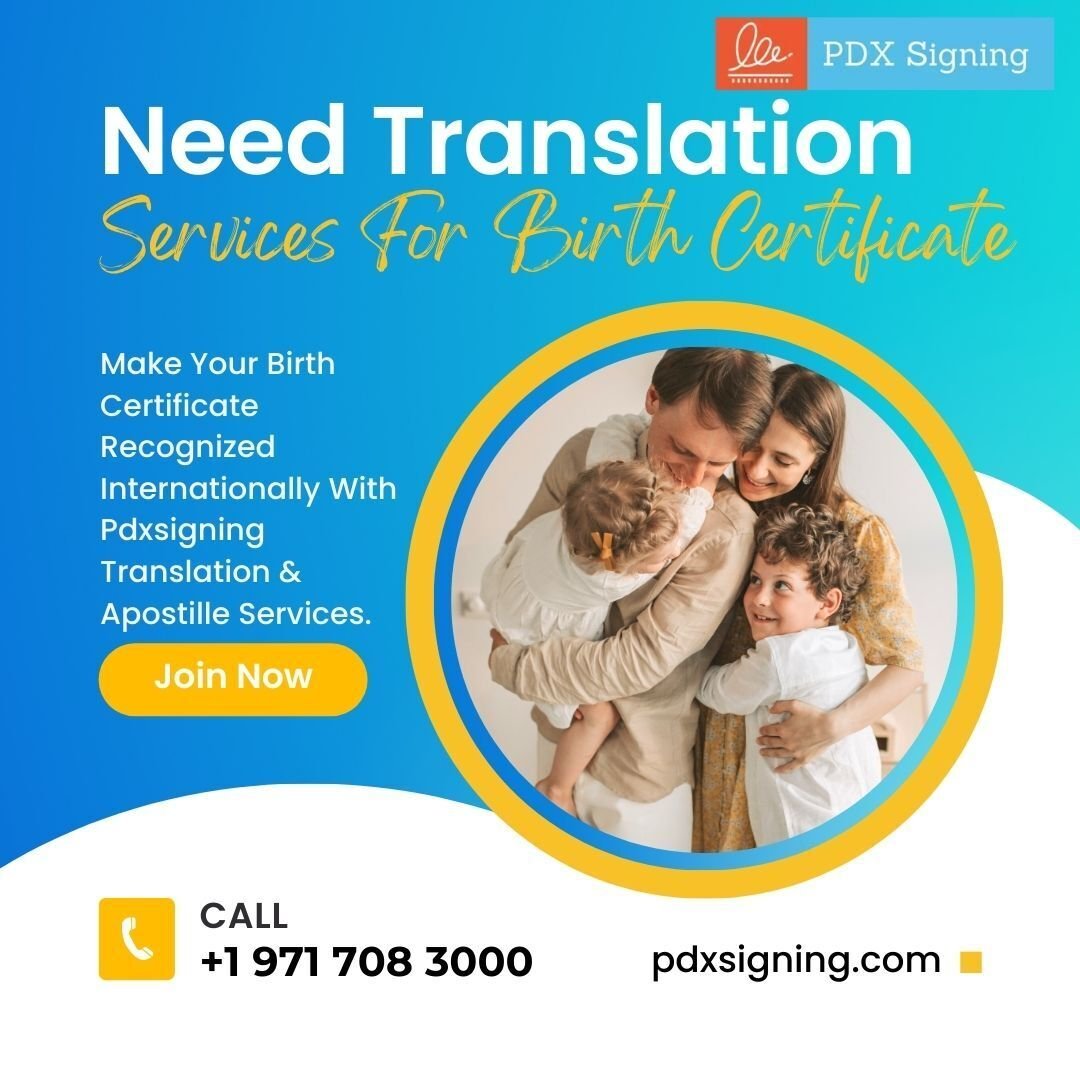 Birth Certificate translation service｜pdxsigning