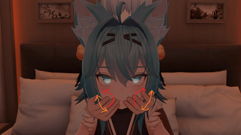 【VRChat】背面からのなでかたについて｜七倉のほ