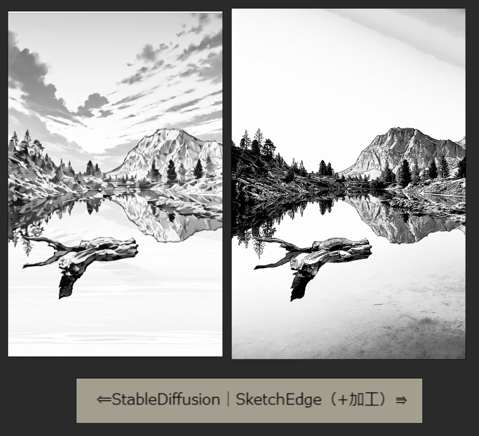 漫画背景作成におけるAI活用、SketchEdgeとStableDiffusionの比較（使い所の検討） ｜hbnc