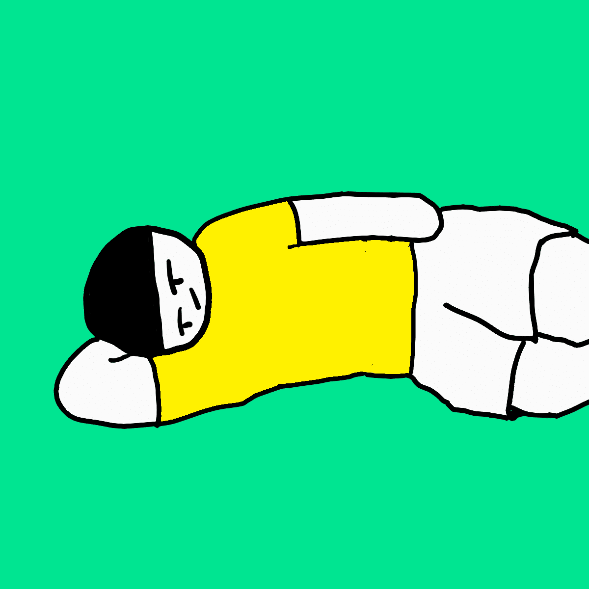 横になる少年｜48 risu