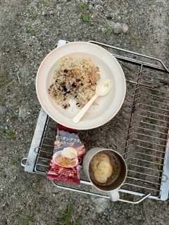 娘のカブとキャンプ｜Azuko