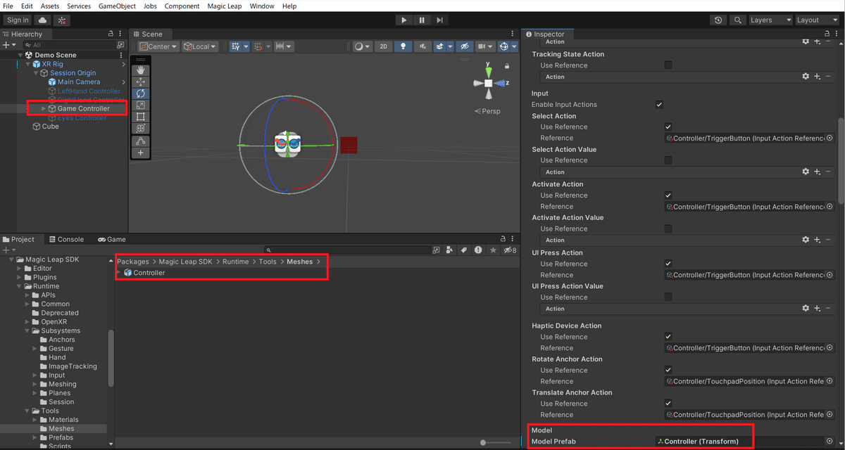 Unity XR Interaction Toolkit を使ったMagic Leap 2 アプリケーション開発（3Dモデルをコントローラで操作する方法。）｜Sadao Tokuyama