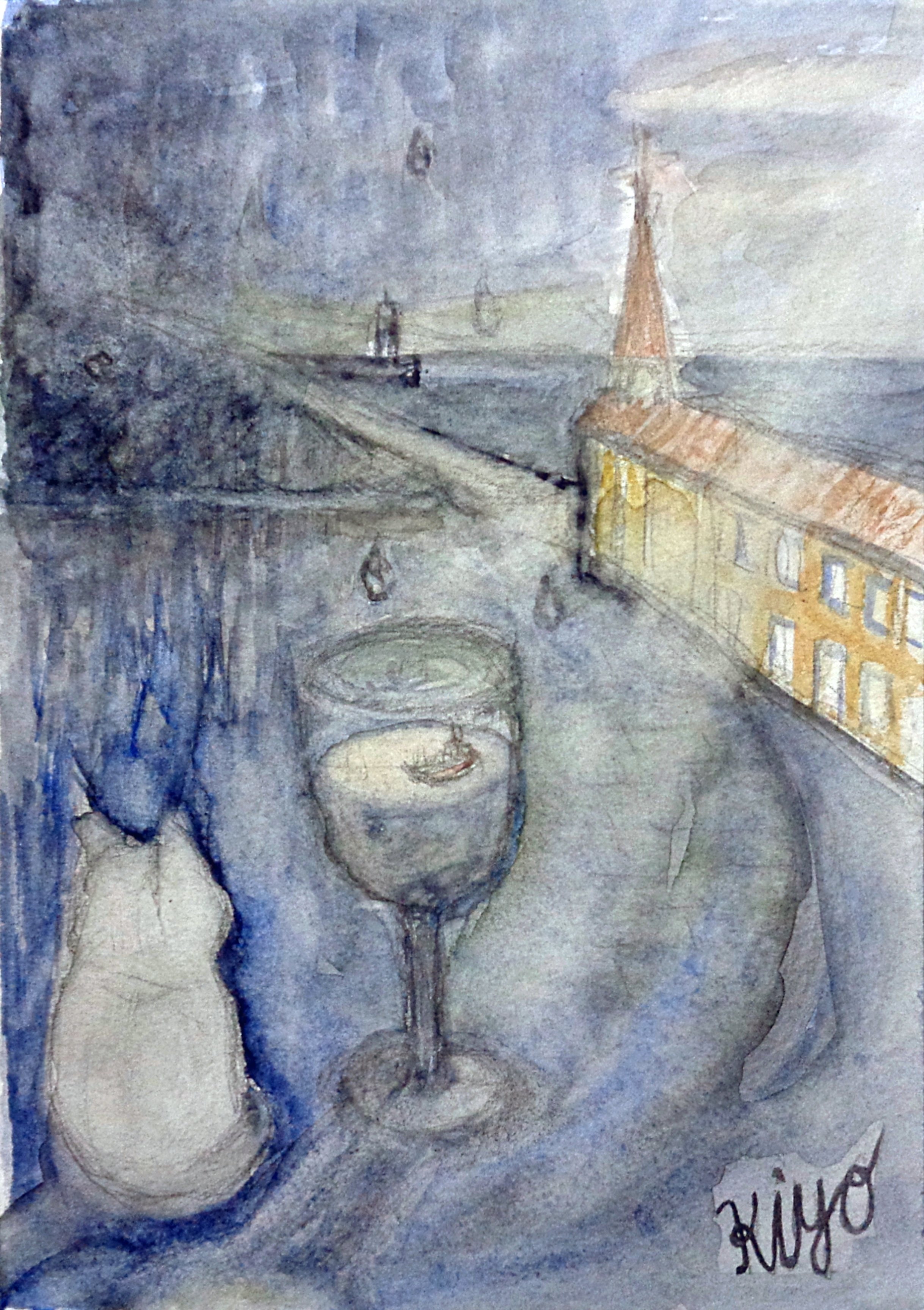 かおのないねこ第31話「Rainy Day Fantasy」｜塚本紀世一👑🎠🎨水彩画家＠kiyoの世界