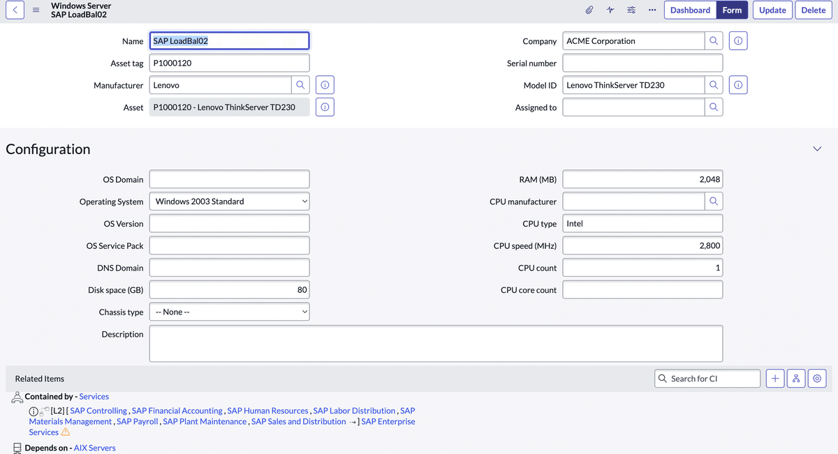 インシデントが発生したサービスの構成情報を確認する｜赤坂のServiceNowコンサルタント