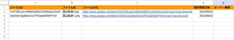 【GAS】Google ドライブの特定のフォルダ内のファイル情報をスプレッドシートに出力する。｜SUKIMA lab