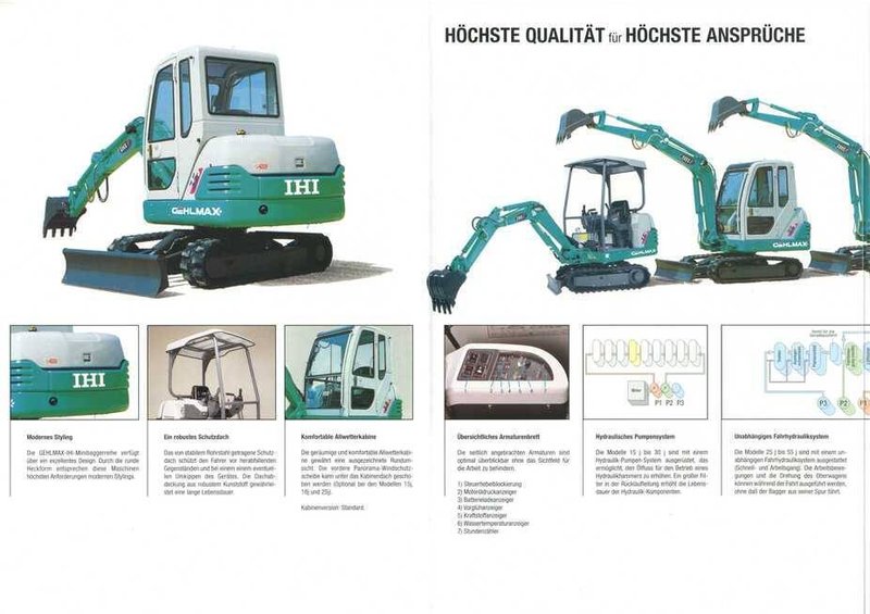 GEHLMAX IHI MINIBAGGER 15j/18 j/28j/30j/35j/45j/55j｜建設機械化ライブラリー