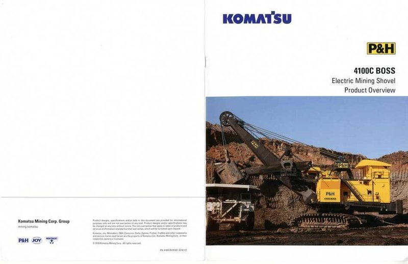 KOMATSU 4100C BOSS Electric Mining Shovel Product Overview｜建設機械化ライブラリー