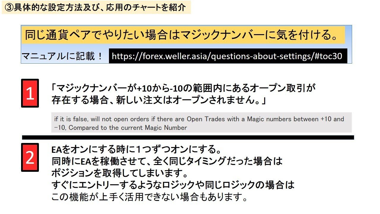 資金が少ない人は必見!同時に他の EA からの注文を許可しない方法｜SUGIHARA