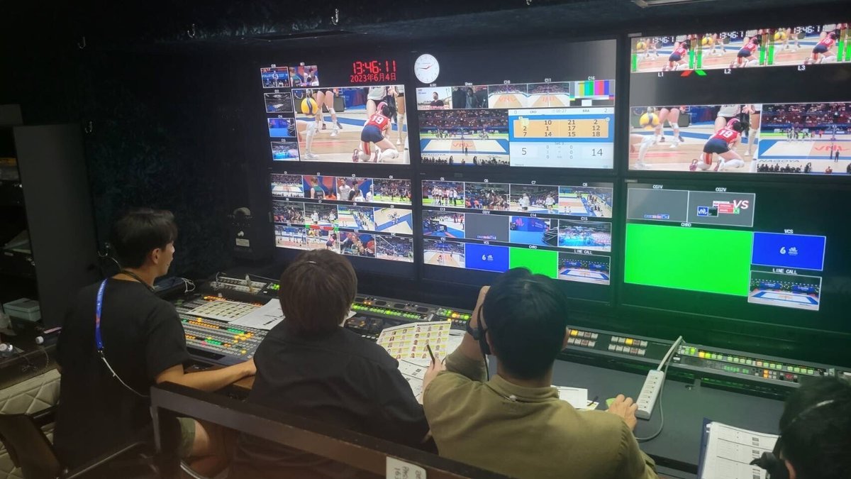 BS放送だけじゃない！バレー中継映像を全世界に配信中！BS-TBS編成部・大野慎介の「バレーボール ネーションズリーグ2023」名古屋ラウンド視察リポート｜BS-TBSの公式note