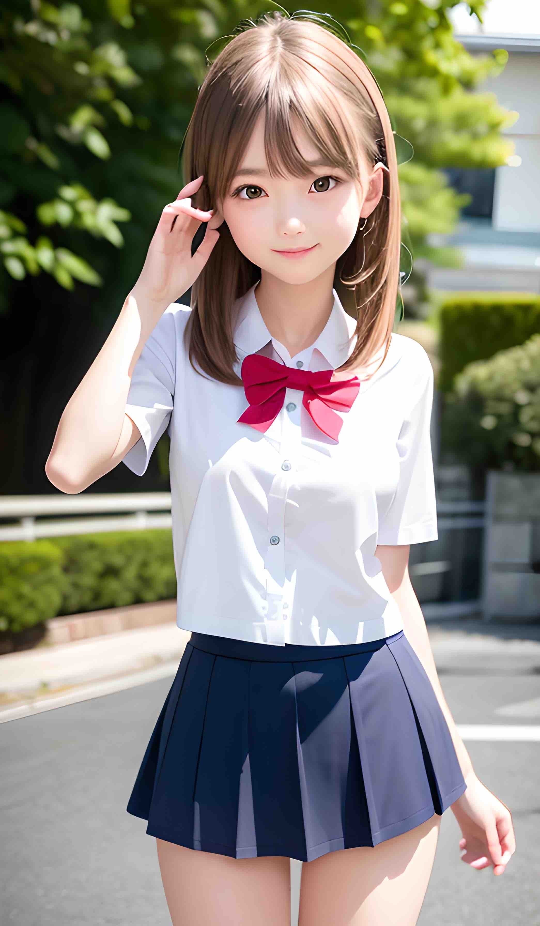 School Girls 0002a #AIart|Premium Girls School Girls 0002a #AIart|Premium Girls